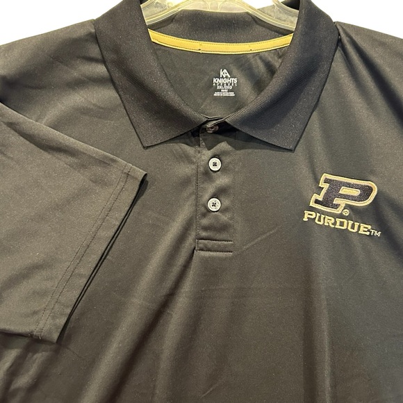 Knights Apparel | Shirts | Purdue University Black Gold Polo Shirt 2xl ...